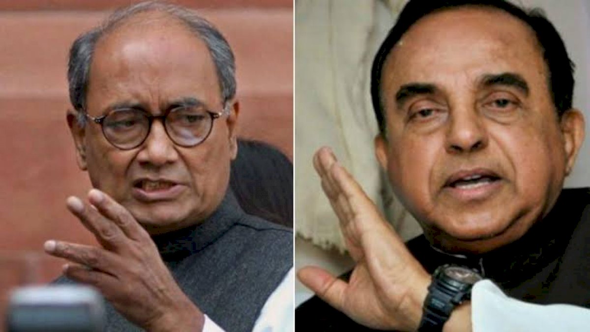 ट्विटर पर दिग्विजय और स्वामी की जुगलबंदी, दिग्विजय ने लिखा स्वामी जी ...